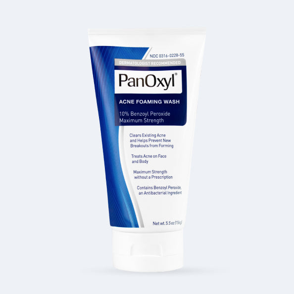 PanOxyl Acne Foaming Wash Benzoyl Peroxide 10% Maximum Strength ...